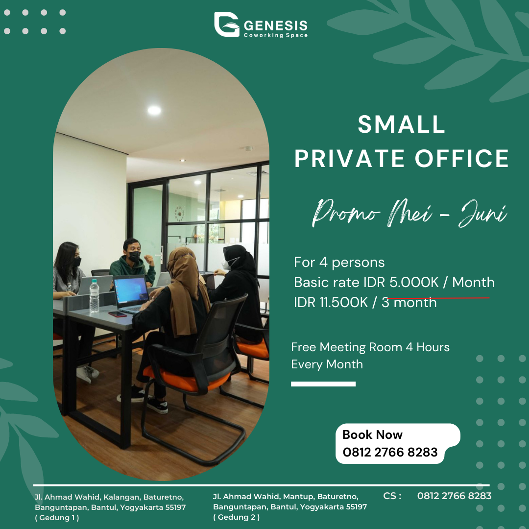 Genesis Coworking Space – Co working Space Ternyaman di Jogja