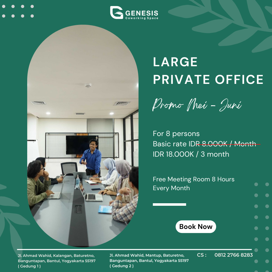 Genesis Coworking Space – Co working Space Ternyaman di Jogja